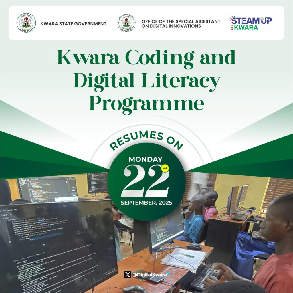 Kwara Coding and Digital Literacy Program Resume on Monday, September ...